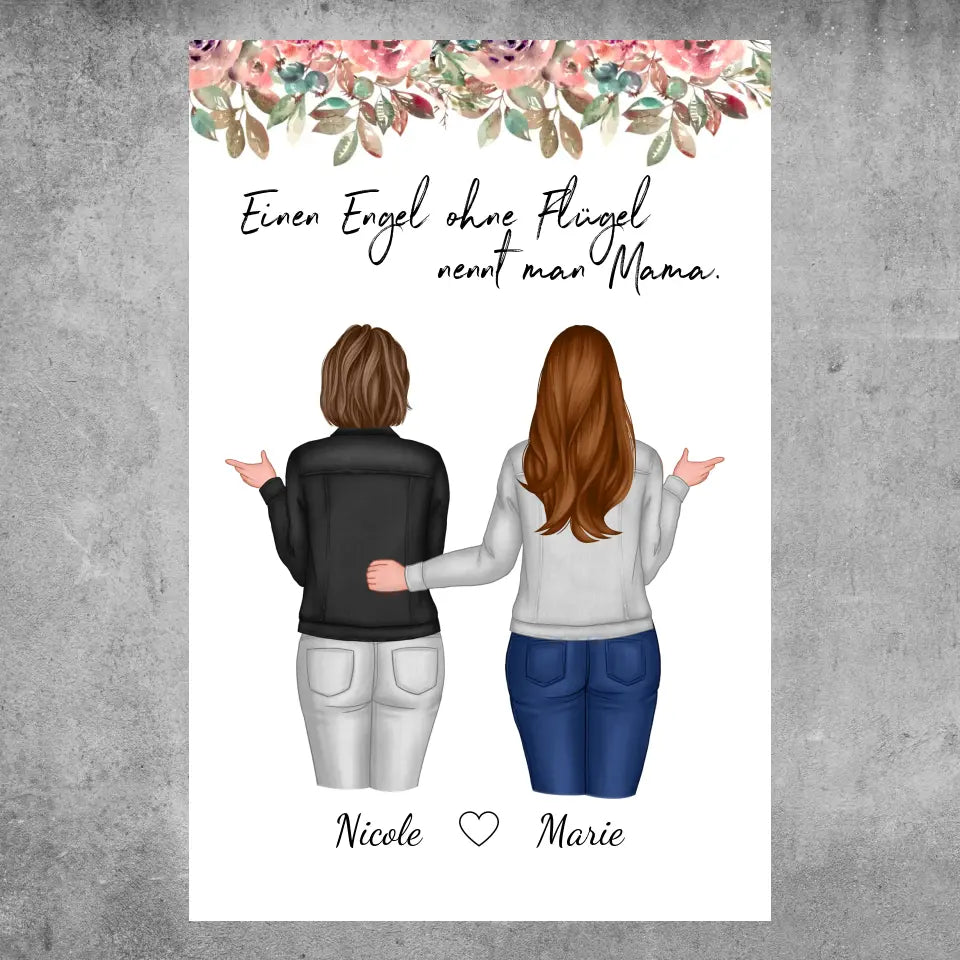 Personalisiertes Poster - Engel ohne Flügel – Melanu